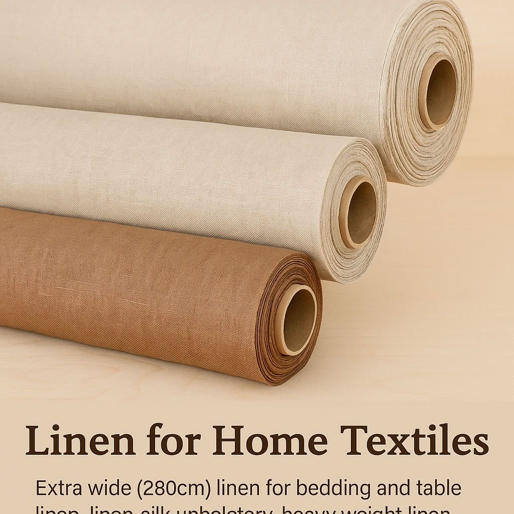 Linen for Home Textiles | Extra Wide & Upholstery Linen Fabrics – de Linum