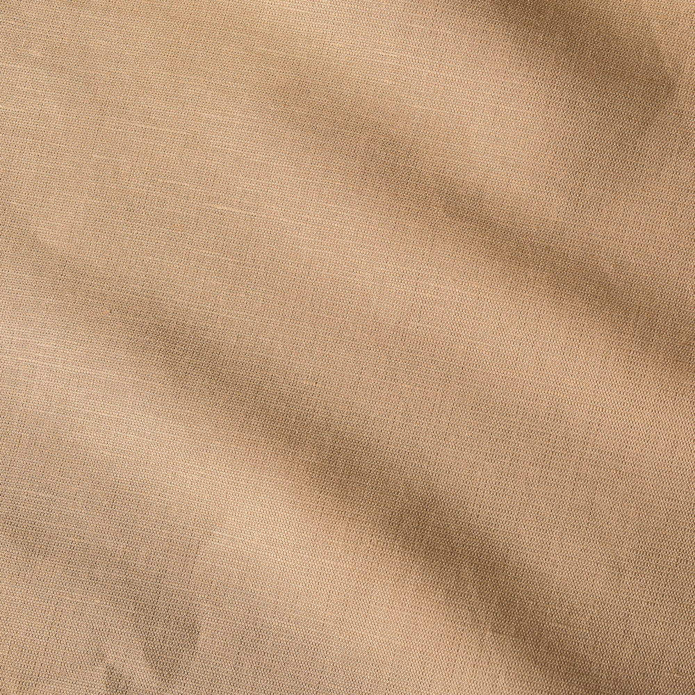 Light Brown Linen-Cotton Fabric - 120 GSM, 144 CM Width | de Linum