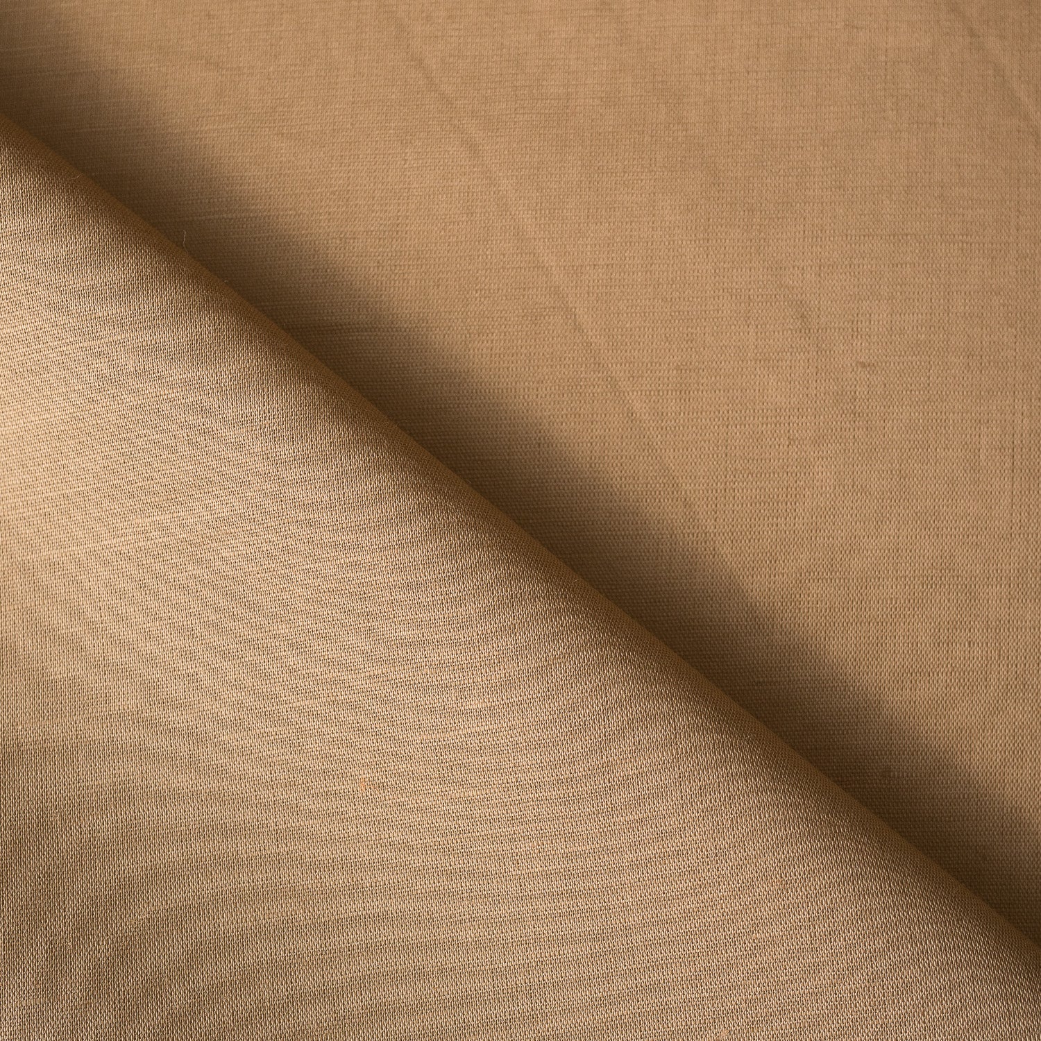 Light Brown Linen-Cotton Fabric - 120 GSM, 144 CM Width | de Linum
