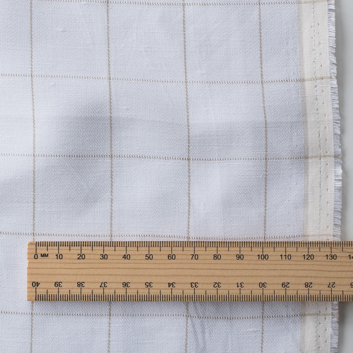 Buy Gridline Twill Linen Blend Fabric Online – de Linum