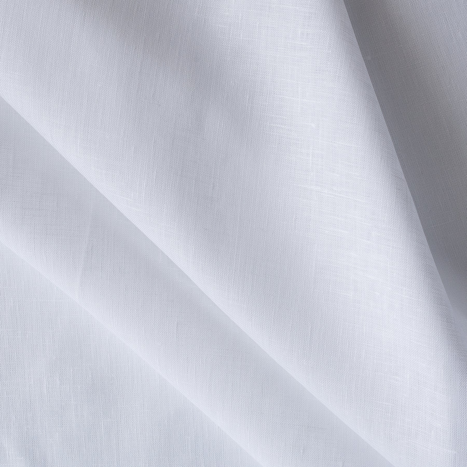 Classic White Linen Fabric - 100% European Flax, Lightweight & Pure ...
