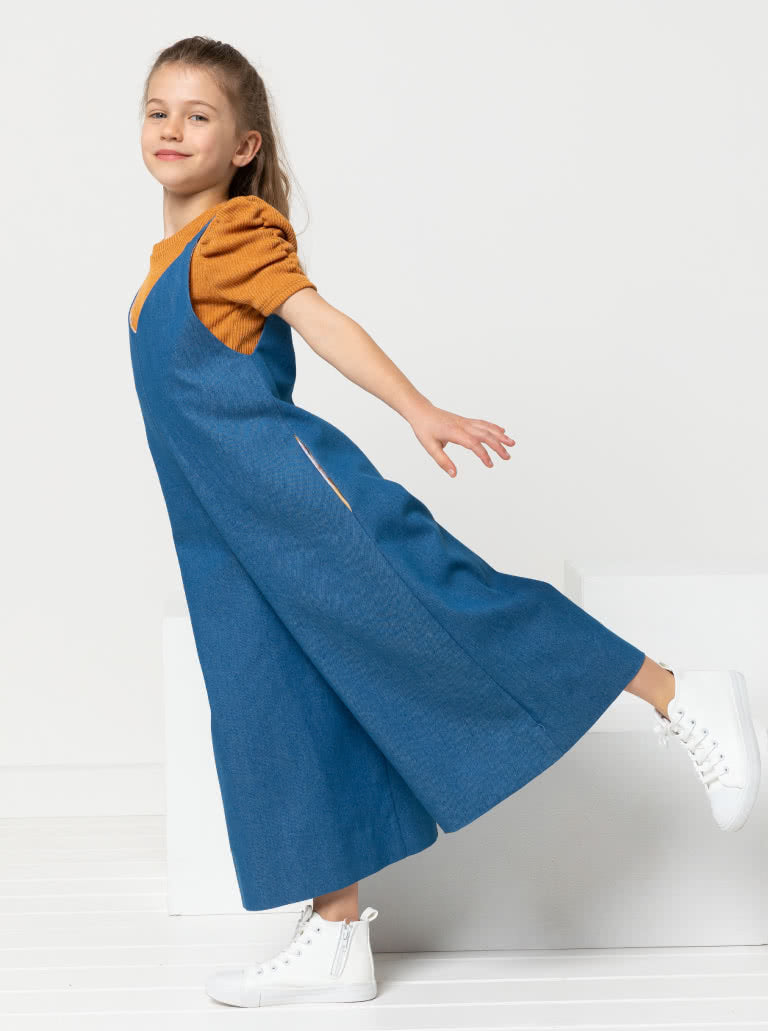 Adorable Norman Kids V-Neck Jumpsuit Sewing Pattern - Ages 2-8 – de Linum