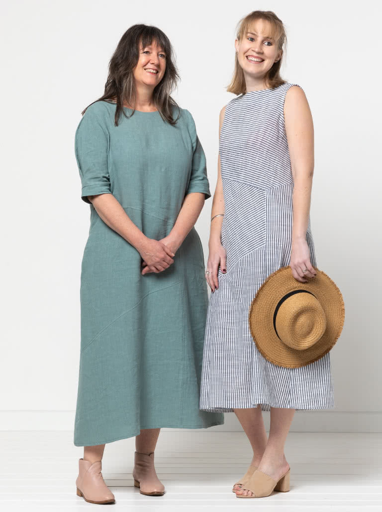 Yvette Woven Dress Pattern - Asymmetrical A-Line Panelled Dress | Style ...