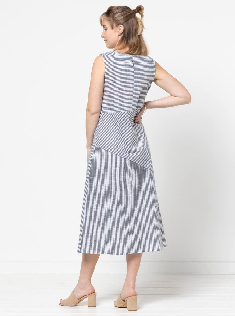 Yvette Woven Dress Pattern - Asymmetrical A-Line Panelled Dress | Style ...
